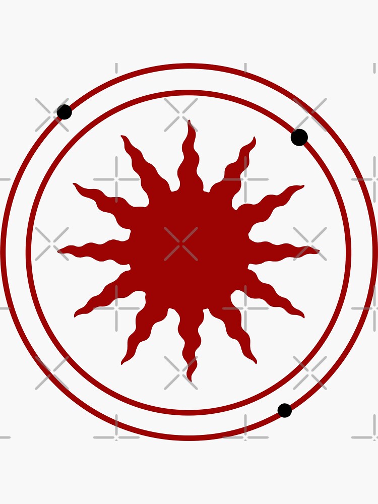 "Mithraic Church Sol Symbol from RBW - with outer glow" Sticker for ...