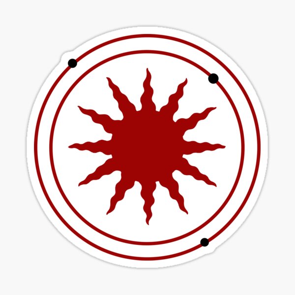 "Mithraic Church Sol Symbol from RBW - with outer glow" Sticker for ...