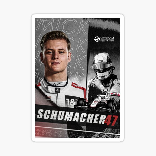 "Mick Schumacher F1 Poster" Sticker for Sale by lucasulitschnik | Redbubble
