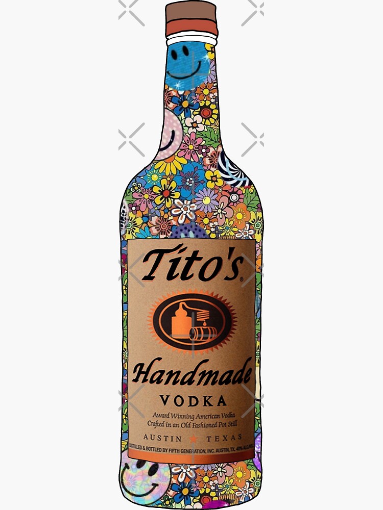 "tito’s bottle" Sticker by moniquesb | Redbubble