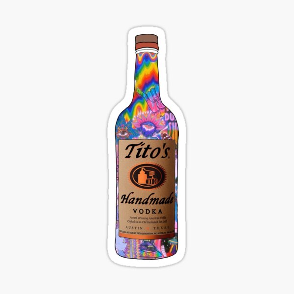 "tito’s bottle" Sticker by moniquesb | Redbubble