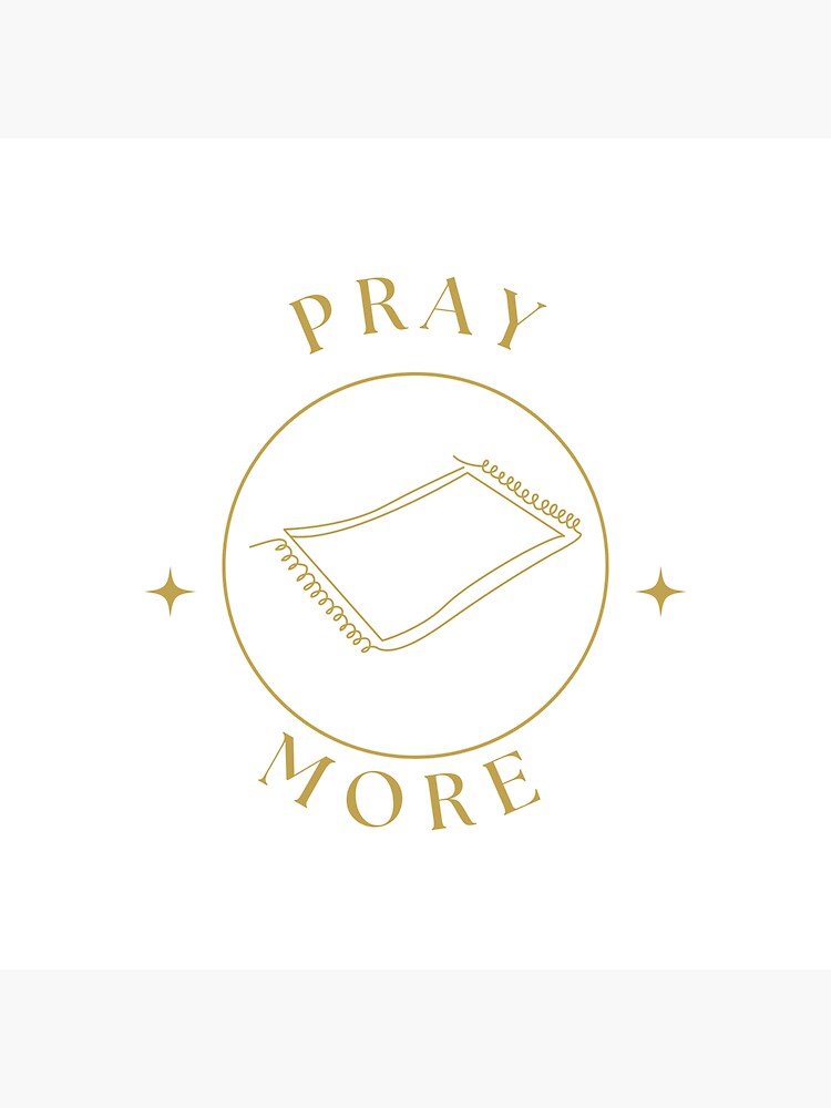 "Pray More" Sticker by NuhaKhaled | Redbubble