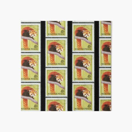 "Red Panda Stamp, Cute Red Panda, Vintage Panda " Art Board Print by ...