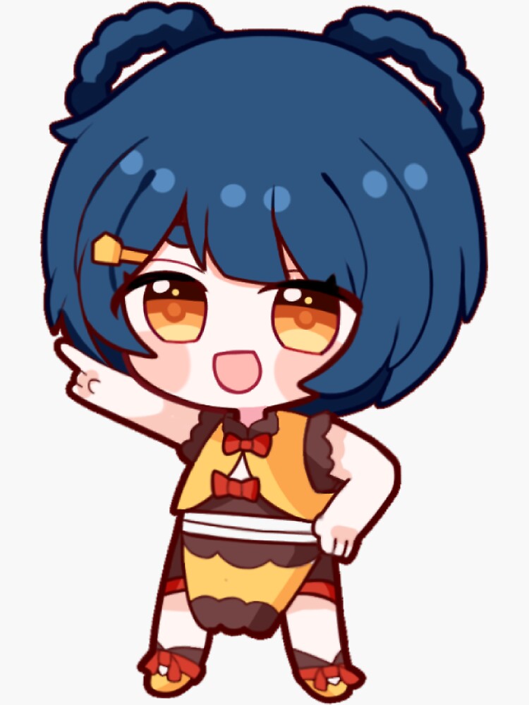 "Cute Xiangling - Genshin Impact" Sticker by keropiki | Redbubble