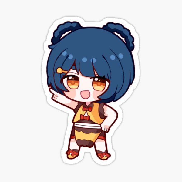 "Cute Xiangling - Genshin Impact" Sticker by keropiki | Redbubble