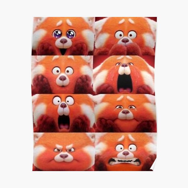 "happiness red - very angry red - crying red - Turning red ,Turning red ...