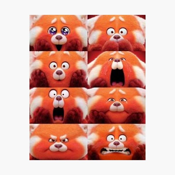 "happiness red - very angry red - crying red - Turning red ,Turning red ...