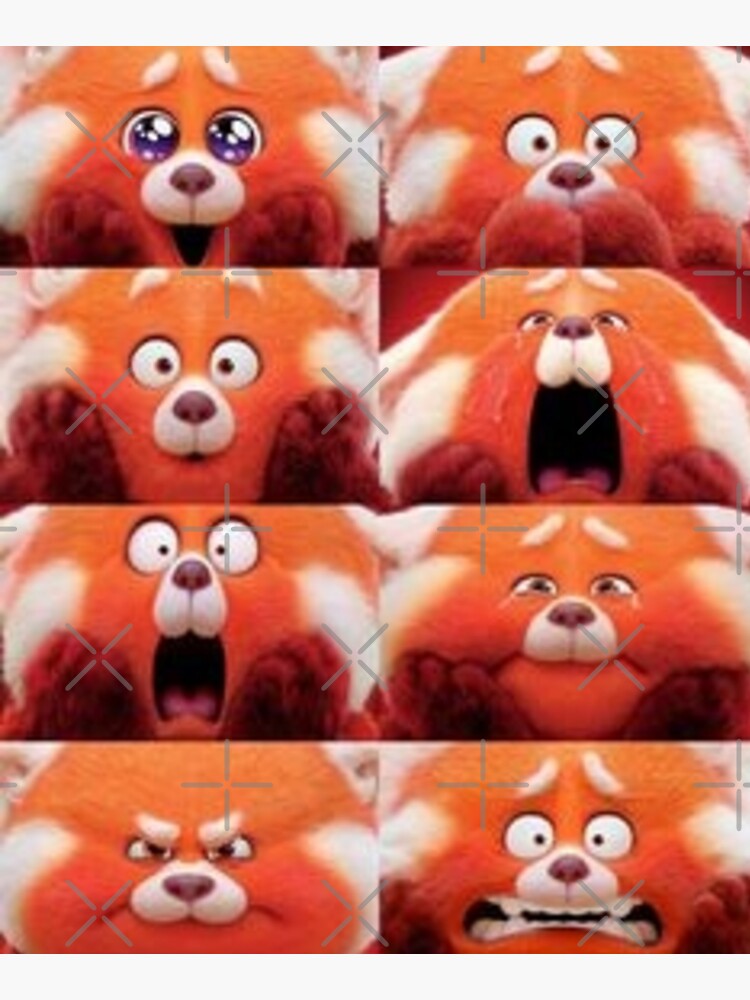 "happiness red - very angry red - crying red - Turning red ,Turning red ...