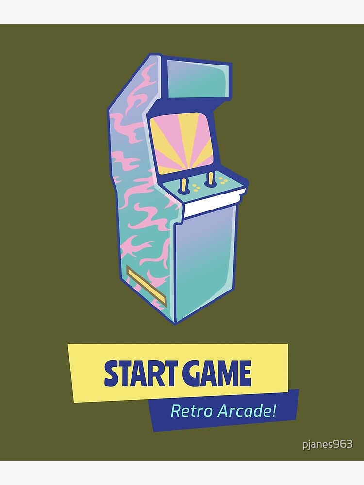 Start Game Retro Arcade! Premium Matte Vertical Poster sold by Tarun ...