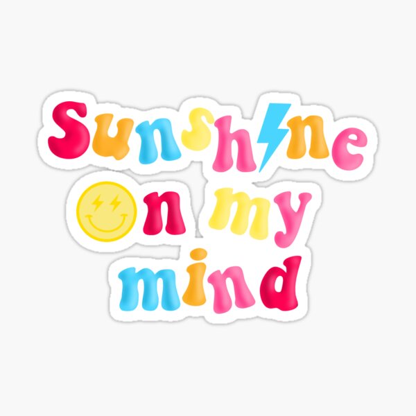 "Preppy ‘Sunshine on my mind’ " Sticker by elle-dee-art | Redbubble
