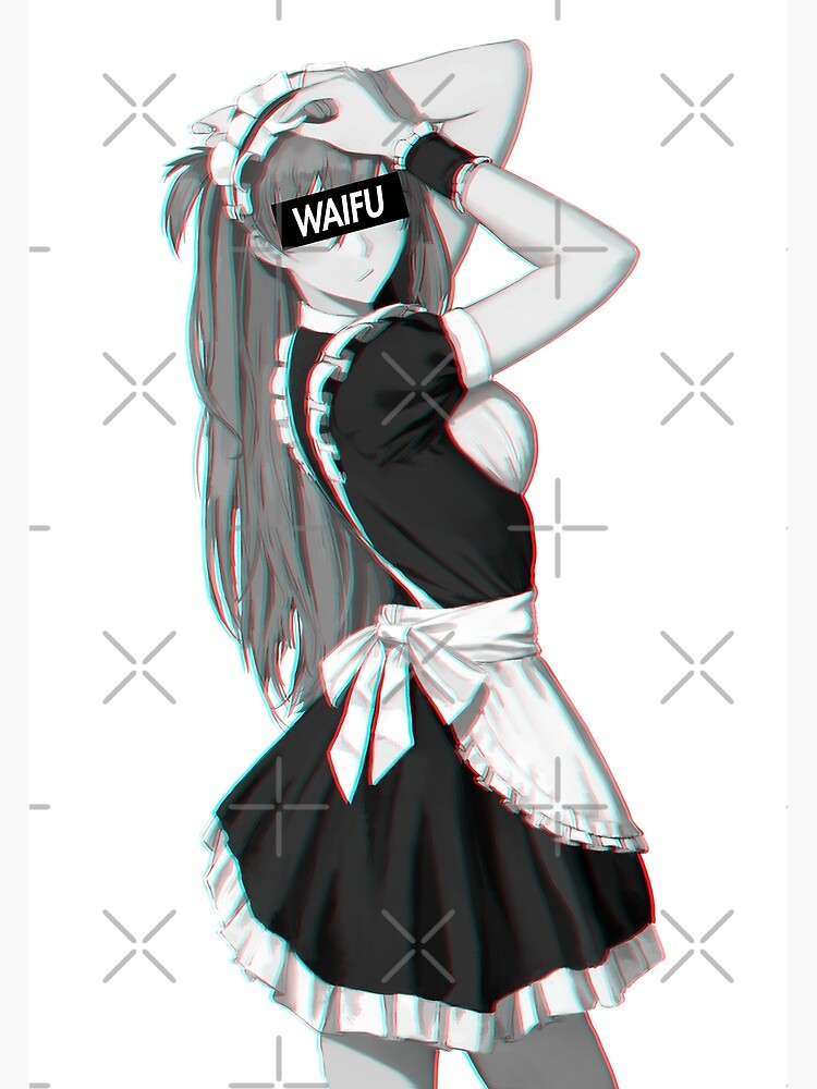Neon Genesis Evangelion Asuka Waifu Material Art Print For Sale By Hentaik1ng Redbubble