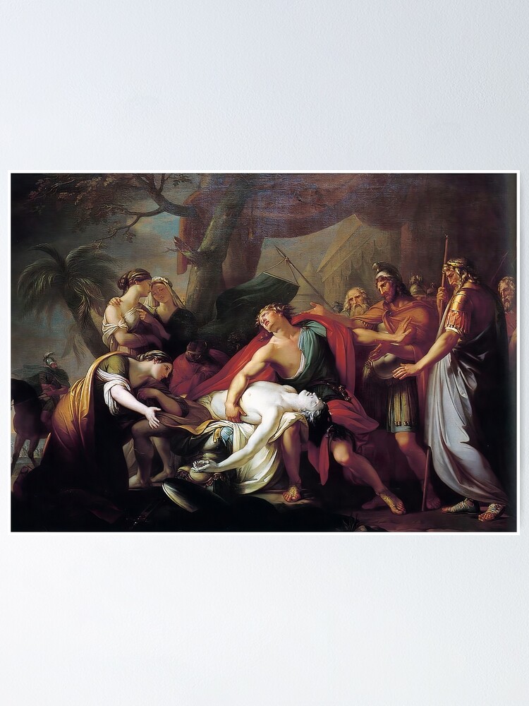 "Achilles Lamenting the Death of Patroclus" Poster for Sale by ...