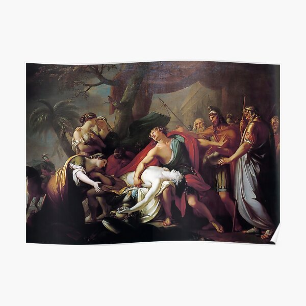 "Achilles Lamenting the Death of Patroclus" Poster by karinatalya ...