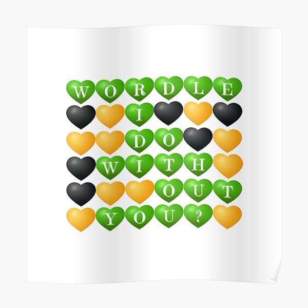 "Wordle Inspired Funny" Poster for Sale by Culture2Design | Redbubble