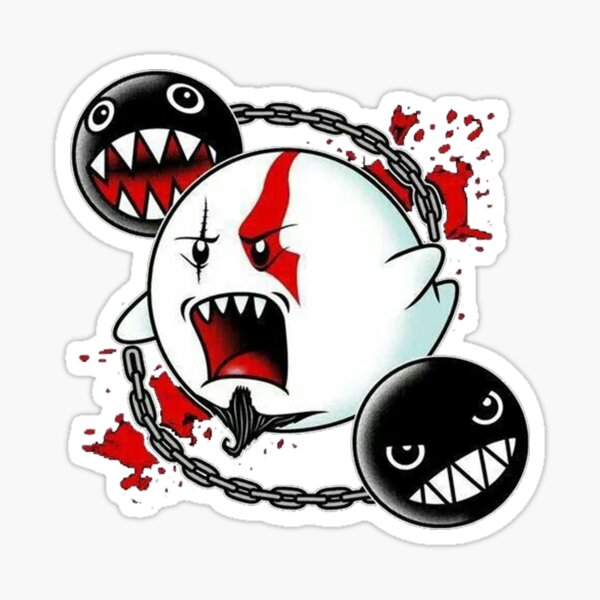 "Boo Kratos" Sticker for Sale by boyinkus | Redbubble