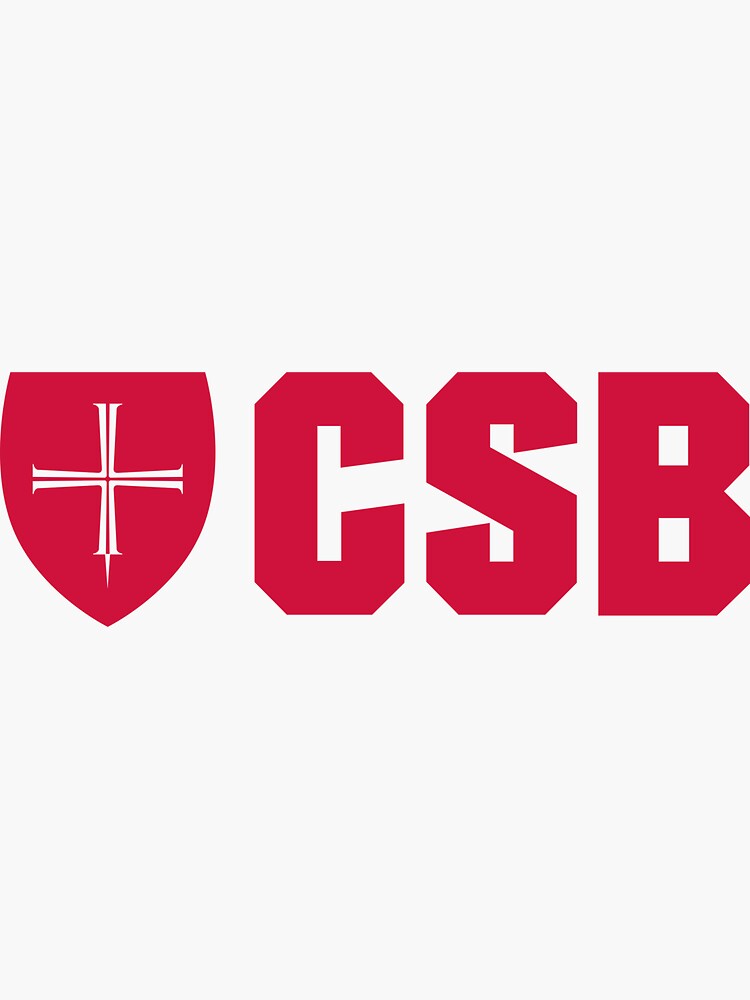 "Cross + CSB" Sticker by garage-clothing | Redbubble