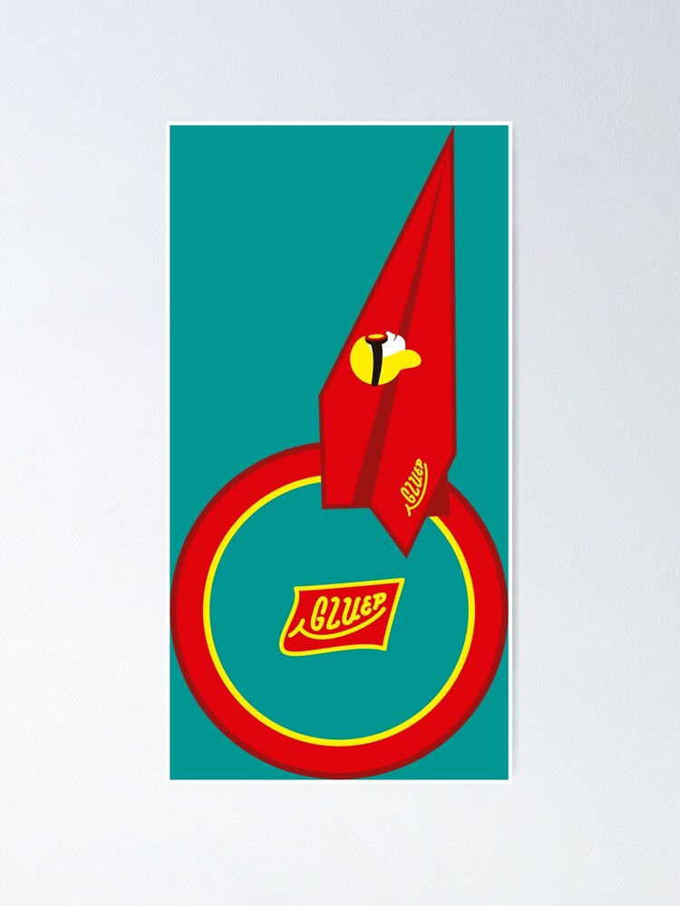 "GLUEP logo with plane" Poster by Markine | Redbubble