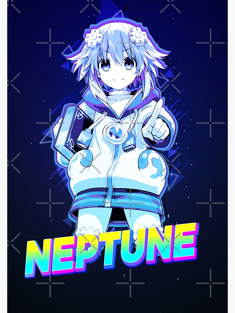 "Neptune | Hyperdimension Neptunia" Sticker by WaifuFury | Redbubble