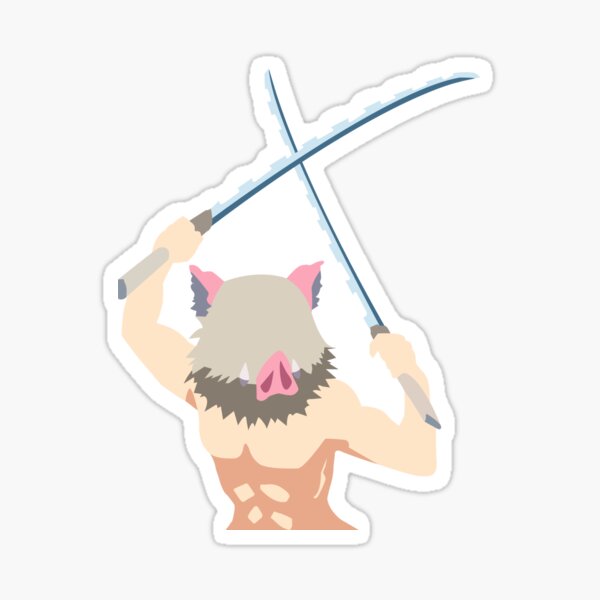 "Inosuke from Anime Demon Slayer" Sticker by animead | Redbubble