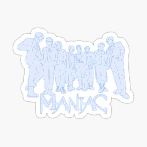"Maniac - Stray Kids" Sticker by MomosDrawing | Redbubble