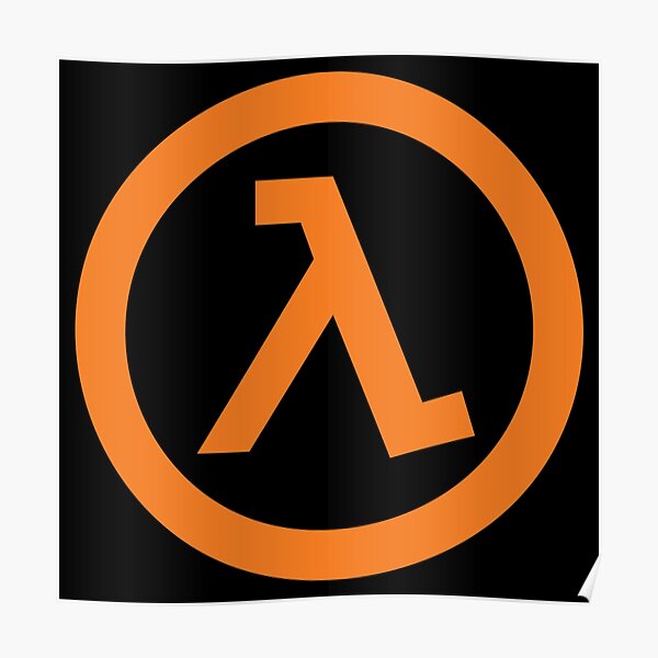 "Half-Life Lambda Logo" Poster for Sale by hansfriedrich6 | Redbubble