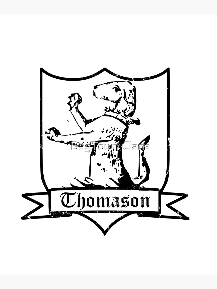 "Thomason Surname Crest" Poster for Sale by ljrigby | Redbubble