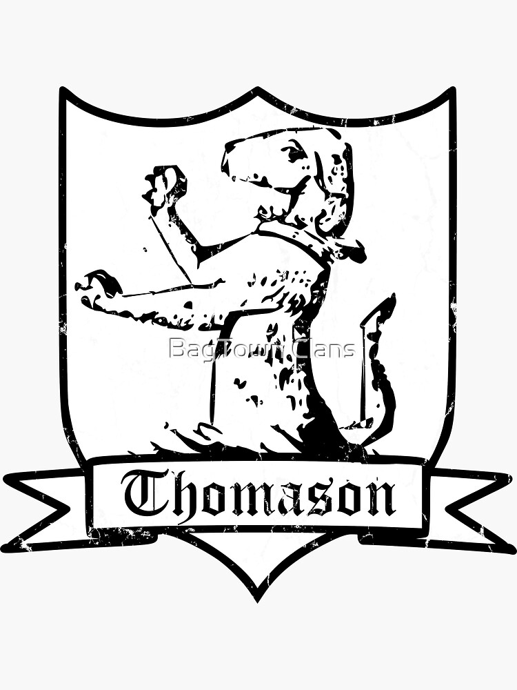 "Thomason Surname Crest" Sticker by ljrigby | Redbubble
