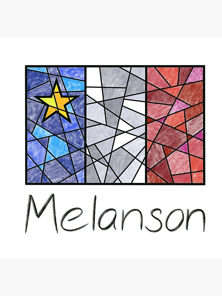 "Acadian Flag pastel mosaic Melanson - Drapeau acadien mosaïque pastel ...