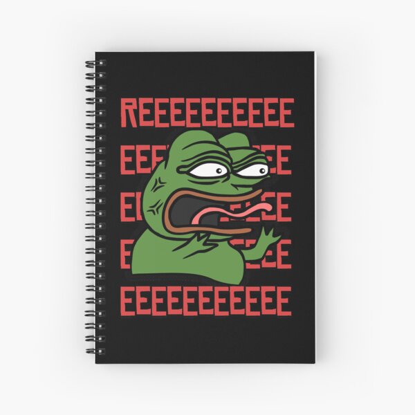 "Birthday Gifts Pepe The Frog Reeee Rare Dank Memes Retro Wave" Spiral ...