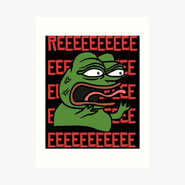 "Birthday Gifts Pepe The Frog Reeee Rare Dank Memes Retro Wave" Art ...
