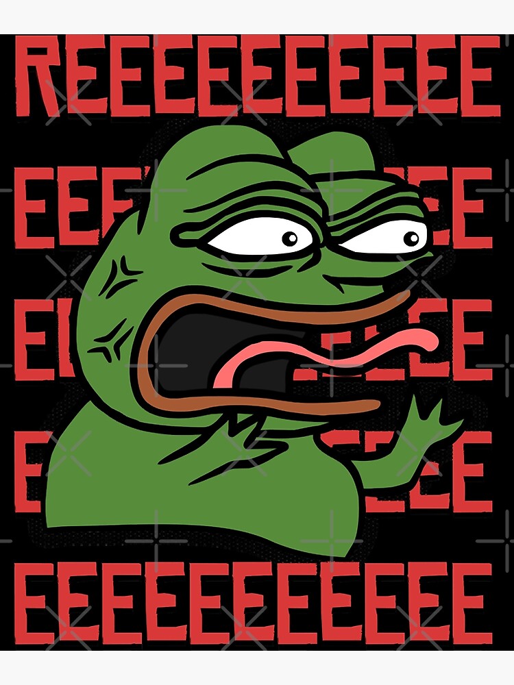 "Birthday Gifts Pepe The Frog Reeee Rare Dank Memes Retro Wave" Art ...