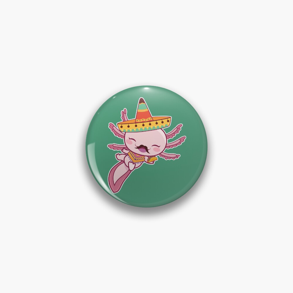 "Mexican Axolotl Cinco De Mayo Poncho Sombrero Taco Cute Kawaii Anime ...