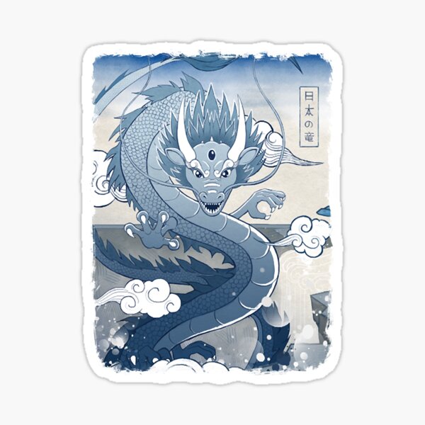 "Blue dragon " Sticker by nquocbinh349 | Redbubble