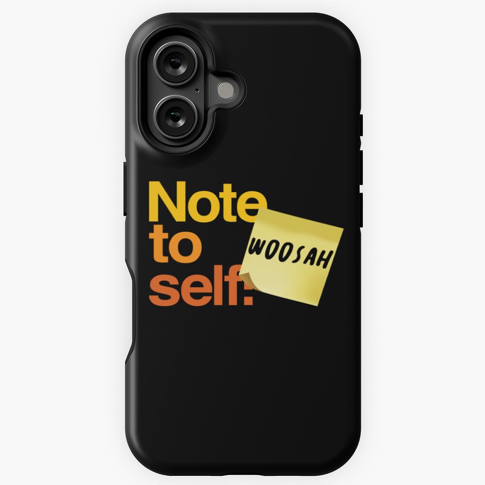 "Note to Self Woosah" Sticker for Sale by NguyenThanhRte | Redbubble