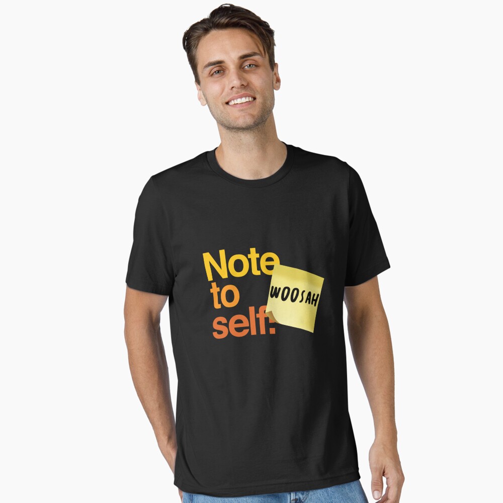 "Note to Self Woosah" Sticker for Sale by NguyenThanhRte | Redbubble