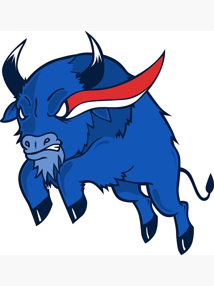 "banteng ngamuk warna biru dongker" Poster for Sale by nolaramlan ...