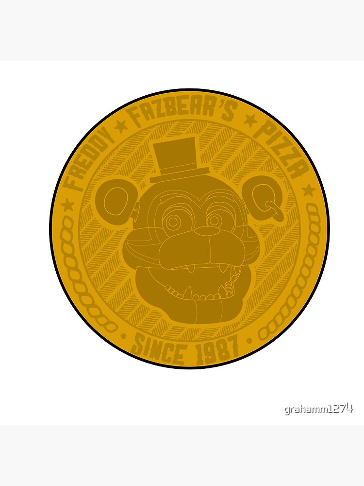 "FNAF Five Nights at Freddy's Game Token" Art Print for Sale by ...