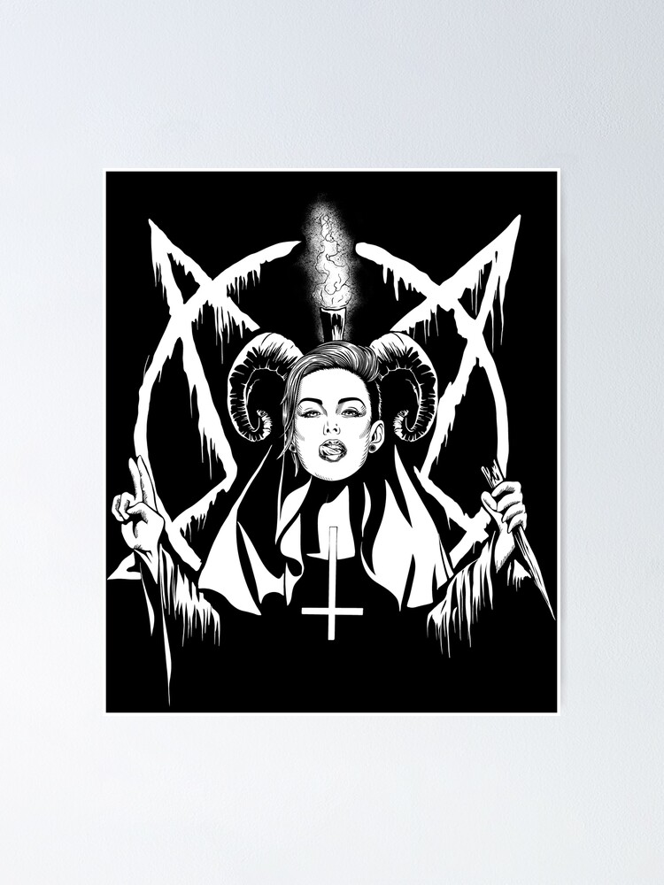 "Satan Nun" Poster for Sale by DawnHarbert | Redbubble
