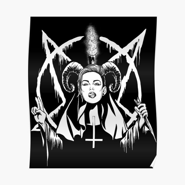 "Satan Nun" Poster for Sale by DawnHarbert | Redbubble