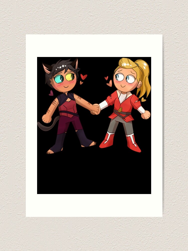 "Character Animated Catradora Kiss Gifts Boy" Art Print by ...
