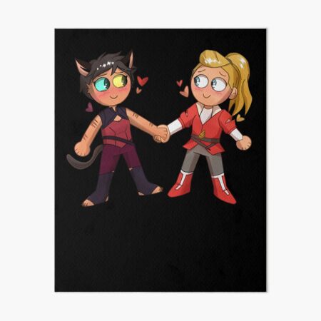 "Character Animated Catradora Kiss Gifts Boy" Art Board Print by ...