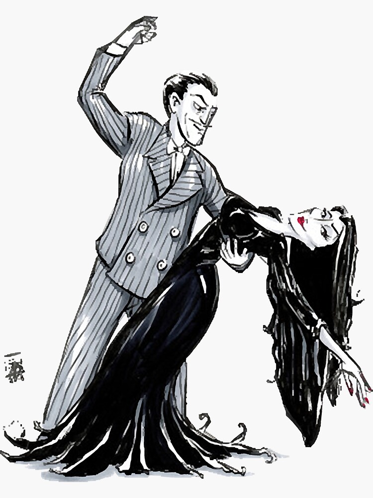 "Gothic Tango " Sticker by catuy940 | Redbubble