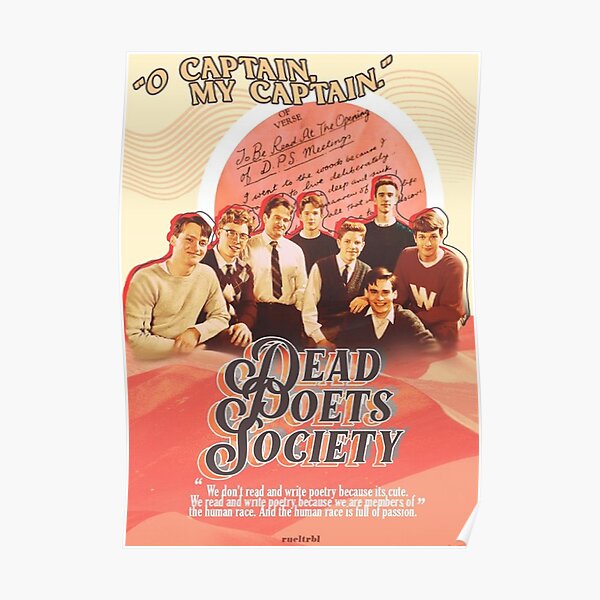 "Dead Poets Society" Poster for Sale by alisyabrady | Redbubble