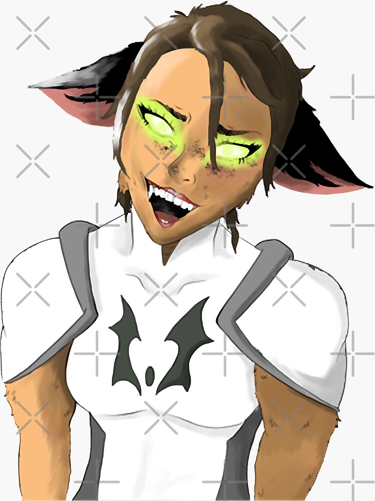 "Chipped Catra Funny Gifts Boy Girl" Sticker by GioAraujo6300 | Redbubble