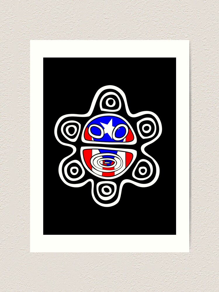 Lámina artística «Bandera Puerto Rico Sol Taino» de CassidyHerrold ...