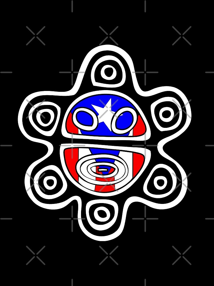 Lámina artística «Bandera Puerto Rico Sol Taino» de CassidyHerrold ...