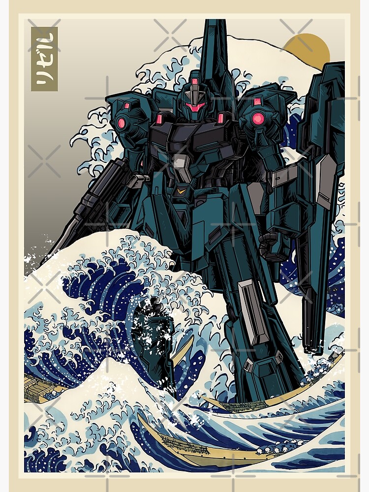 "Hokusai ReZel Gundam" Poster for Sale by tonchop | Redbubble