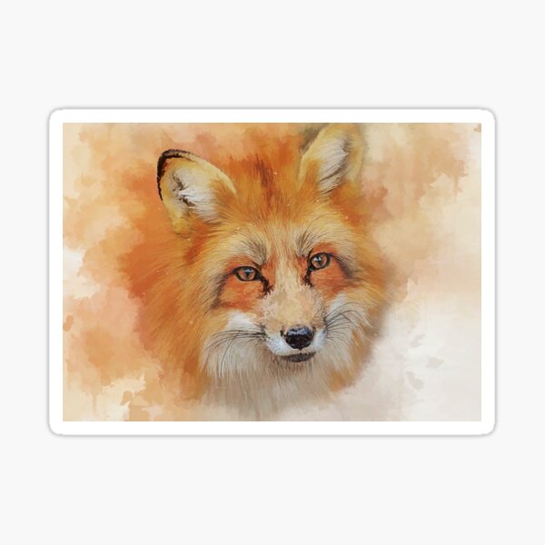 "The Red Fox" Sticker for Sale by Tarrby | Redbubble