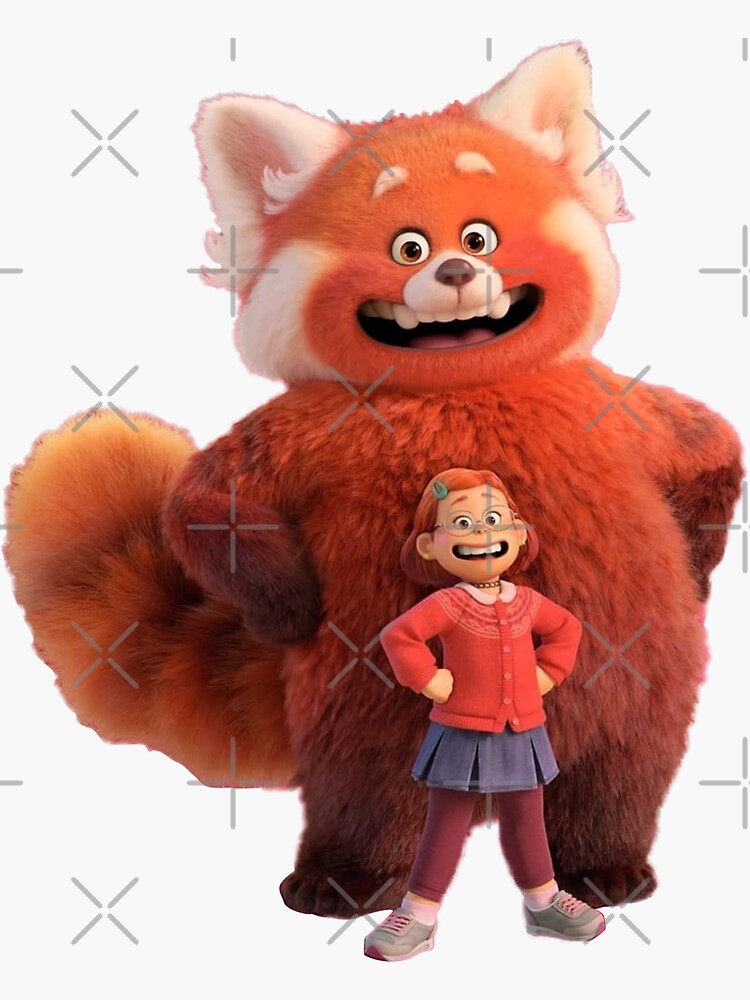 "Turning Red Mei Lee And Red Panda " Sticker for Sale by STEVENREEDART ...