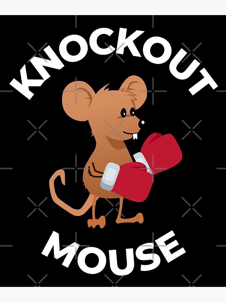 Póster «Ratón knockout: genética, regalo científico divertido ...